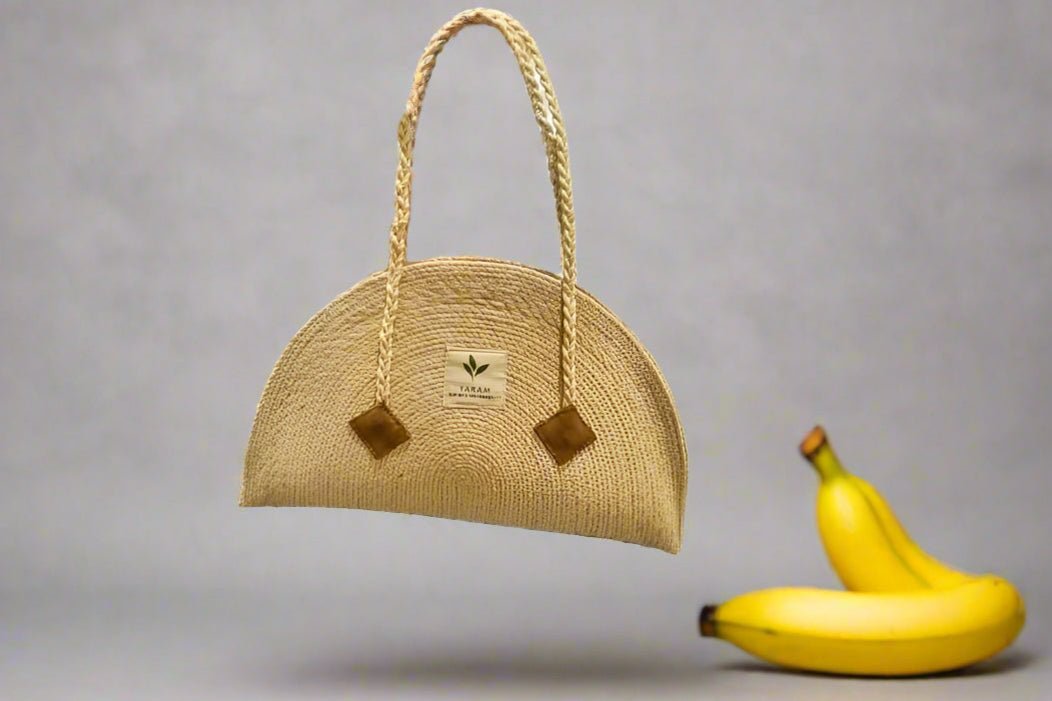 Handcrafted Banana Fiber Rope Clutch Bag - The Natural Fiber Company